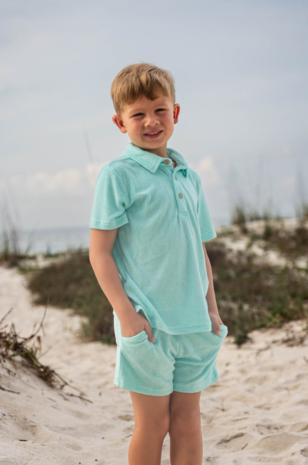Cotton Candy Blue Lanier Bamboo Terry Set – Love and Grow Clothing Co