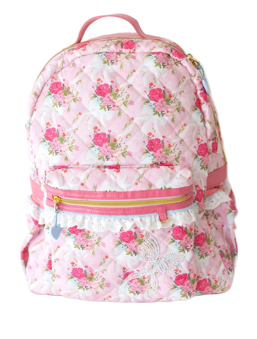 Quilted Backpack Floral Finery - Girls' School Backpack | Love and Grow ...